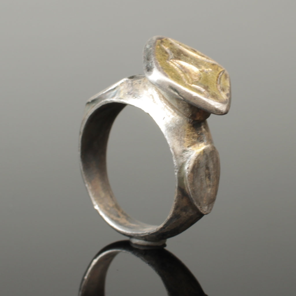 BEAUTIFUL ANCIENT MEDIEVAL SILVER RING WITH TEMPLE - CIRCA 15TH CENTUR ...