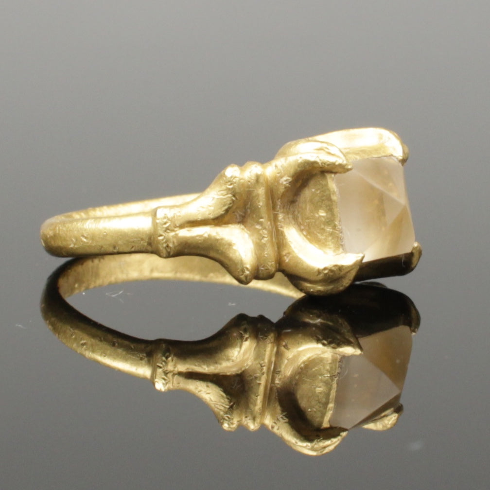 STUNNING RENAISSANCE GOLD & ROCK CRYSTAL QUATREFOIL RING - CIRCA 15th ...