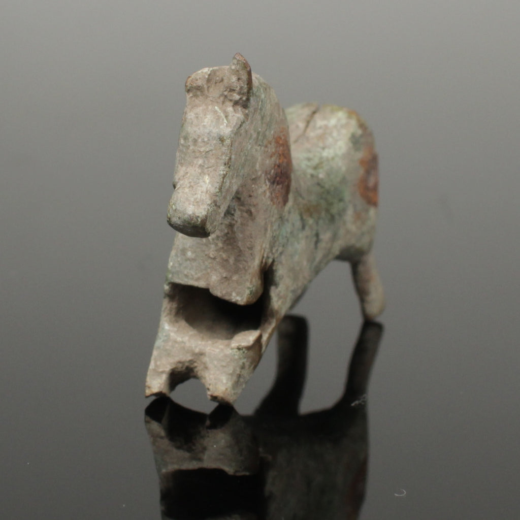 ANCIENT BYZANTINE BRONZE LOCK IN THE FORM OF A HORSE - CIRCA 8TH/12TH ...