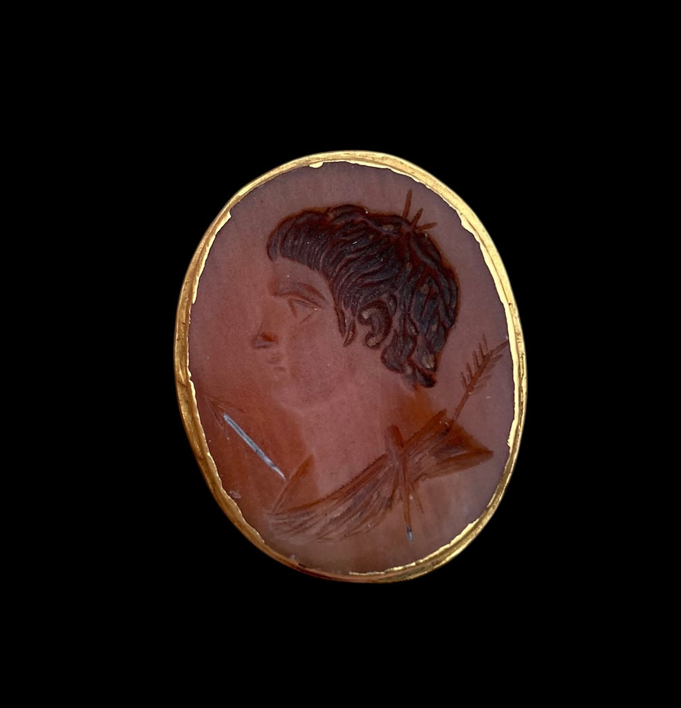 MAGNIFICENT ANCIENT ROMAN GOLD INTAGLIO RING - 2nd Century AD (AQ1 ...