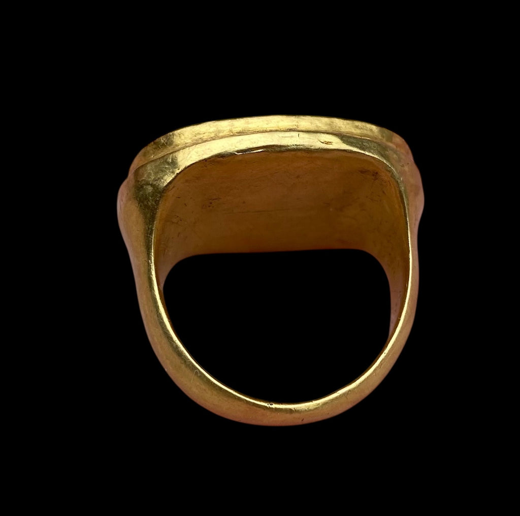 MAGNIFICENT ANCIENT ROMAN GOLD INTAGLIO RING - 2nd Century AD (AQ1 ...
