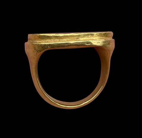 MAGNIFICENT ANCIENT ROMAN GOLD INTAGLIO RING - 2nd Century AD (AQ1 ...