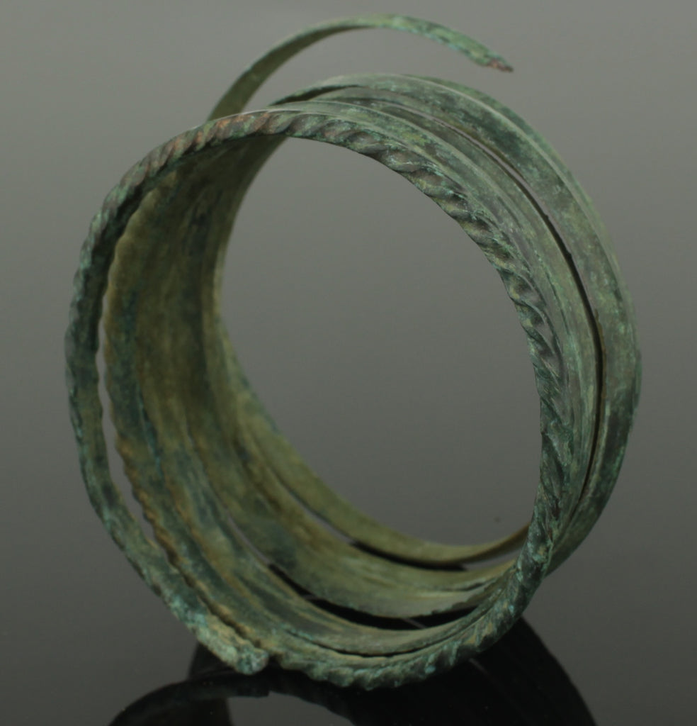 FABULOUS ANCIENT BRONZE AGE SPIRAL ARMLET 9TH-7TH CENTURY BC (809 ...