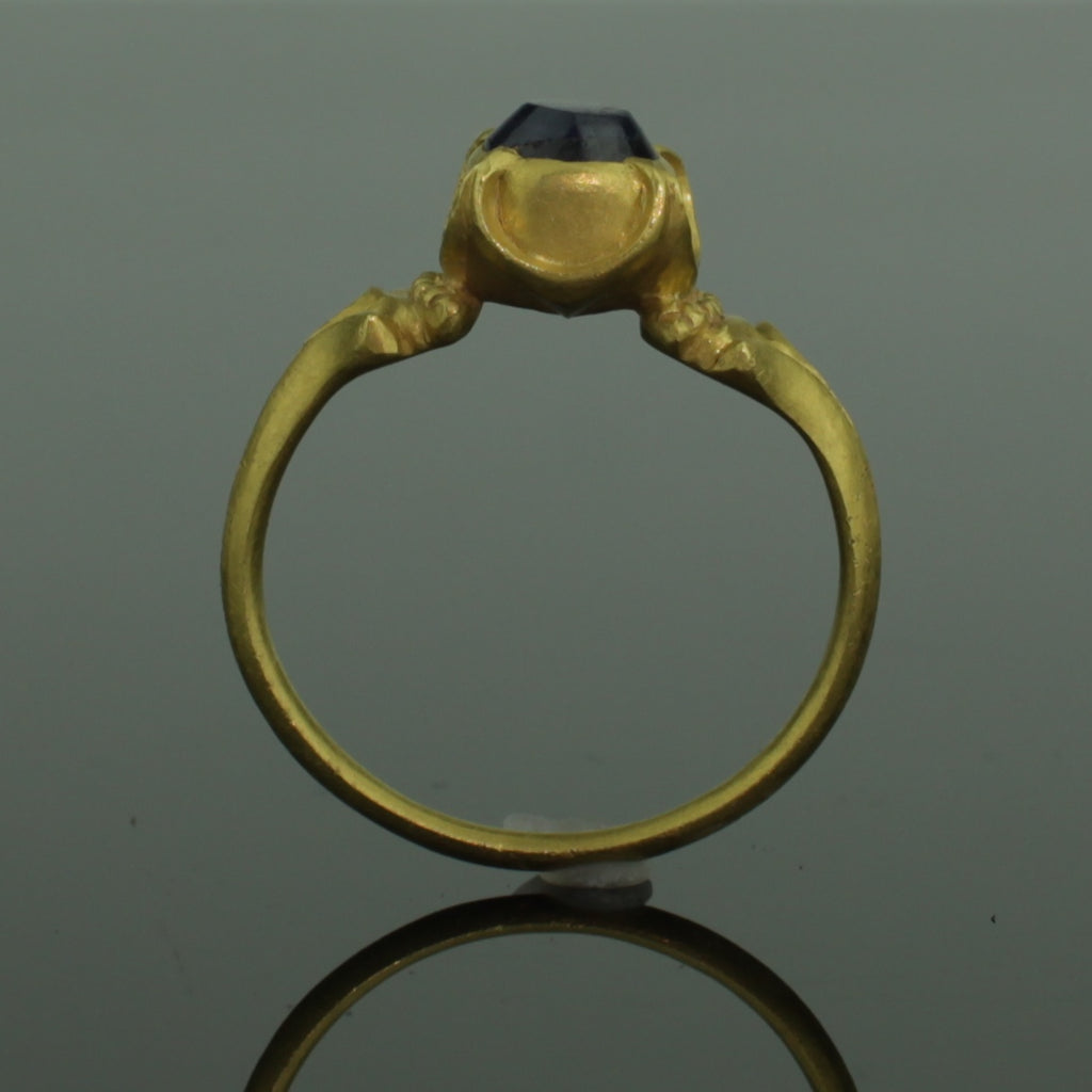 BEAUTIFUL MEDIEVAL GOLD & SAPPHIRE QUATREFOIL RING - CIRCA 14th-15th C ...