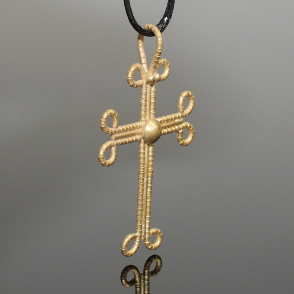 BEAUTIFUL ANCIENT MEDIEVAL GOLD CROSS CIRCA - 14th Century AD (92292 ...