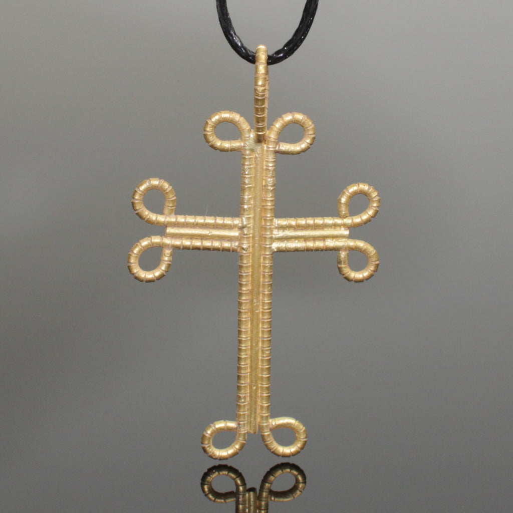 BEAUTIFUL ANCIENT MEDIEVAL GOLD CROSS CIRCA - 14th Century AD (92292 ...