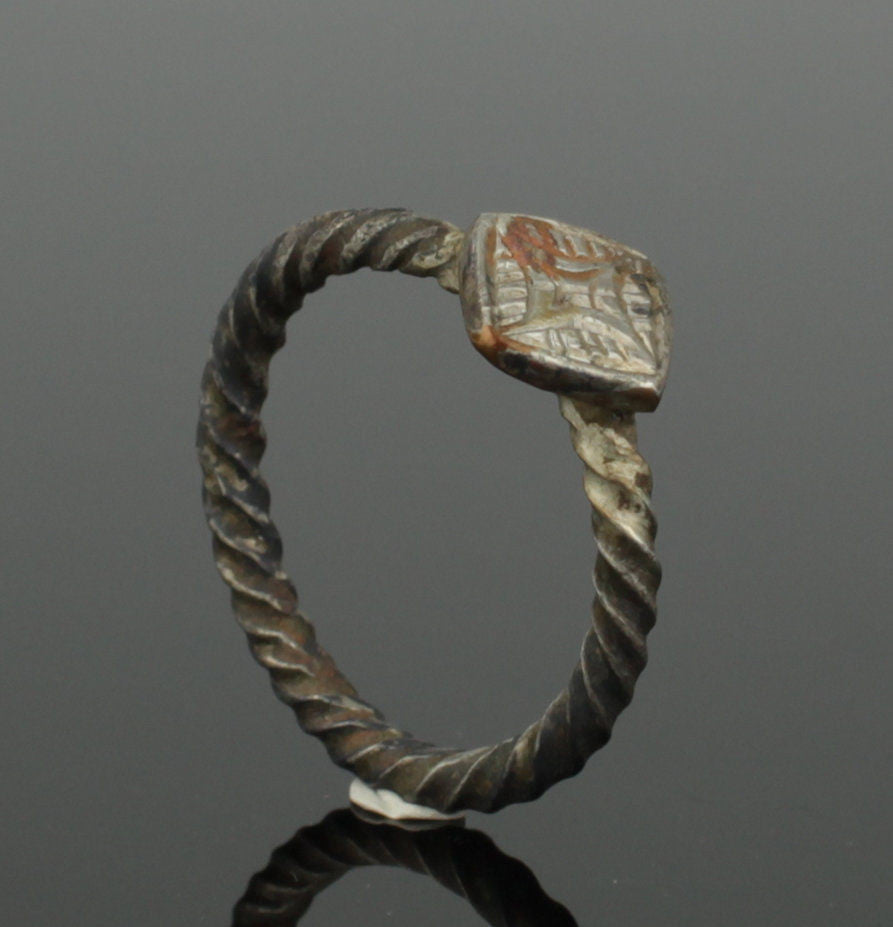 ANCIENT MEDIEVAL SILVER RING - CIRCA 15TH CENTURY AD – Trinity Antiques
